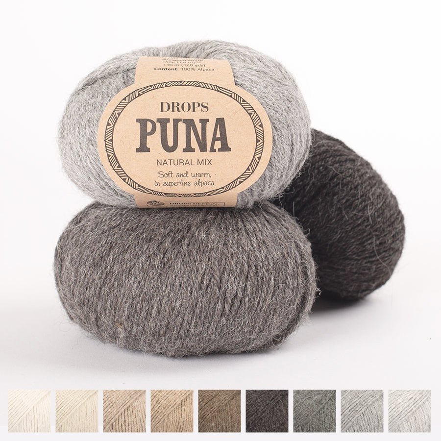 DROPS Puna – 100% Alpaca DK Yarn, Soft & Warm for Sweaters – CamelliaYarns