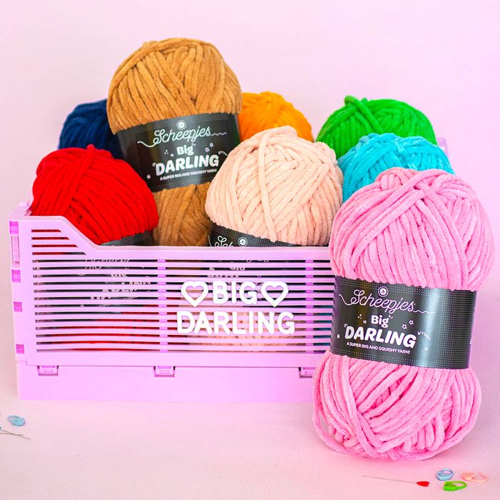 Scheepjes Big Darling Solid – Super Chunky Yarn for Knitting & Crochet ...