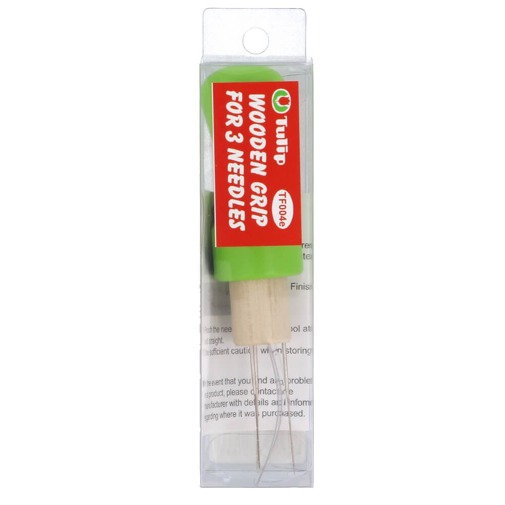 Tulip Wooden grip for 3 needles – CamelliaYarns